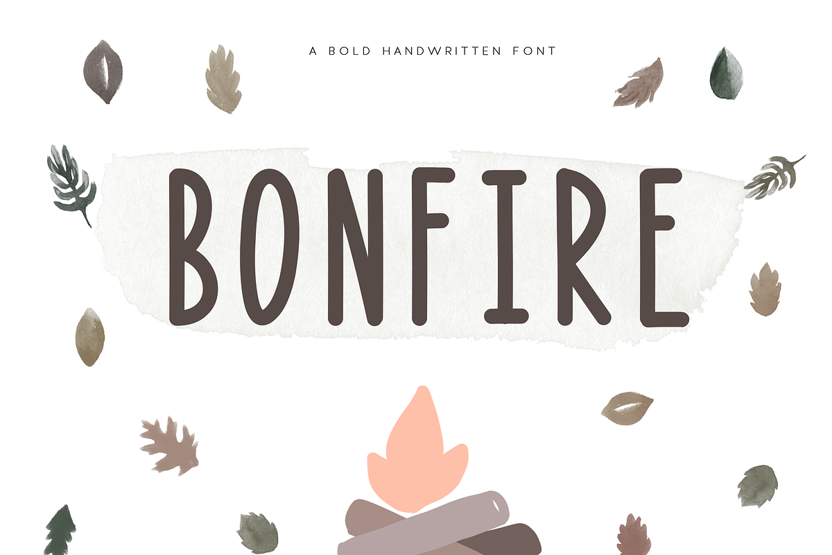 Bonfire - A Bold Handwritten Font, a Script Font by KA Designs