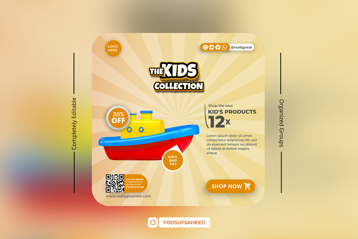 Kids, Children Canva Design Templates