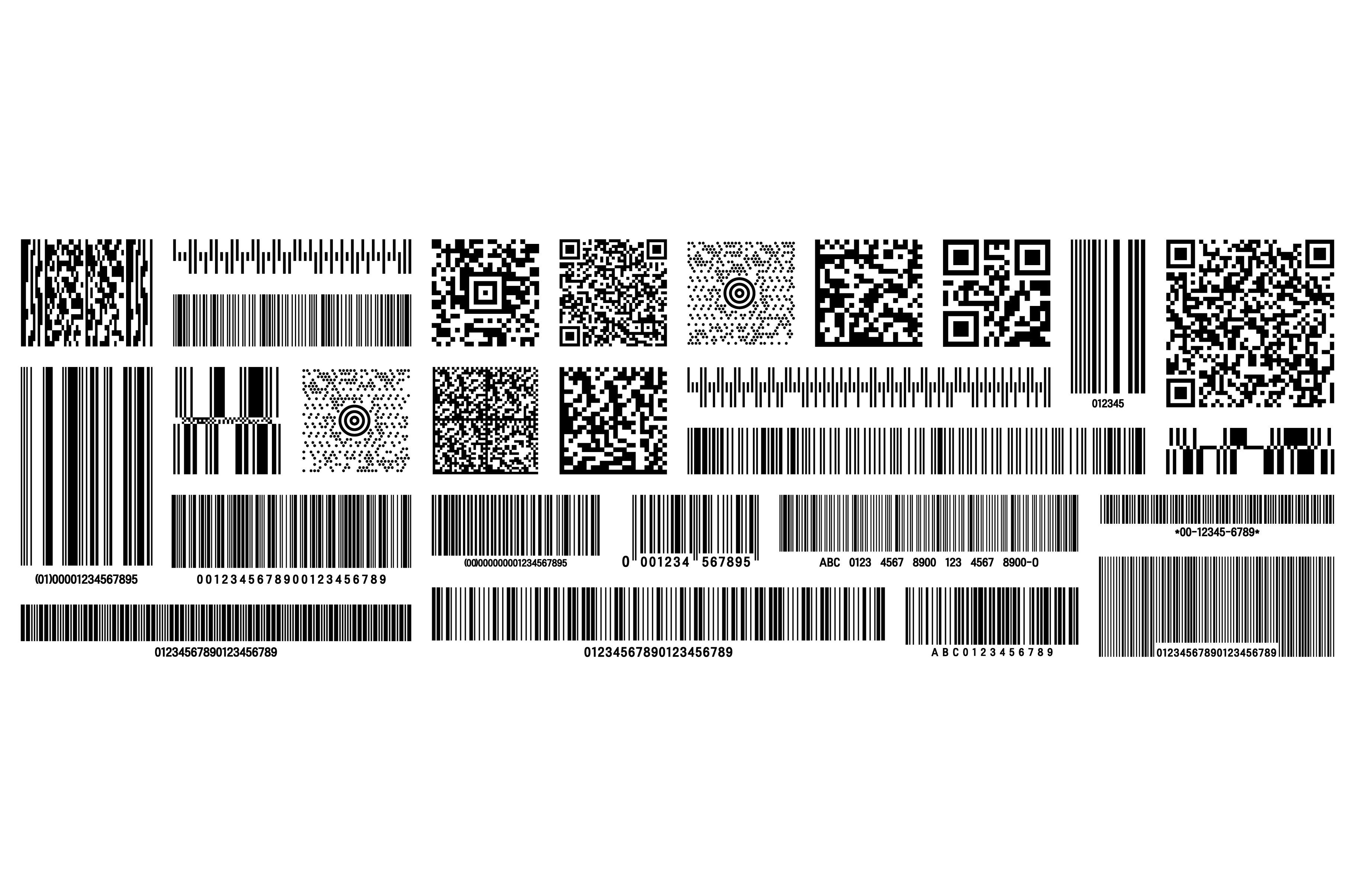 Set of product barcodes and QR codes | Illustrations ~ Creative Market