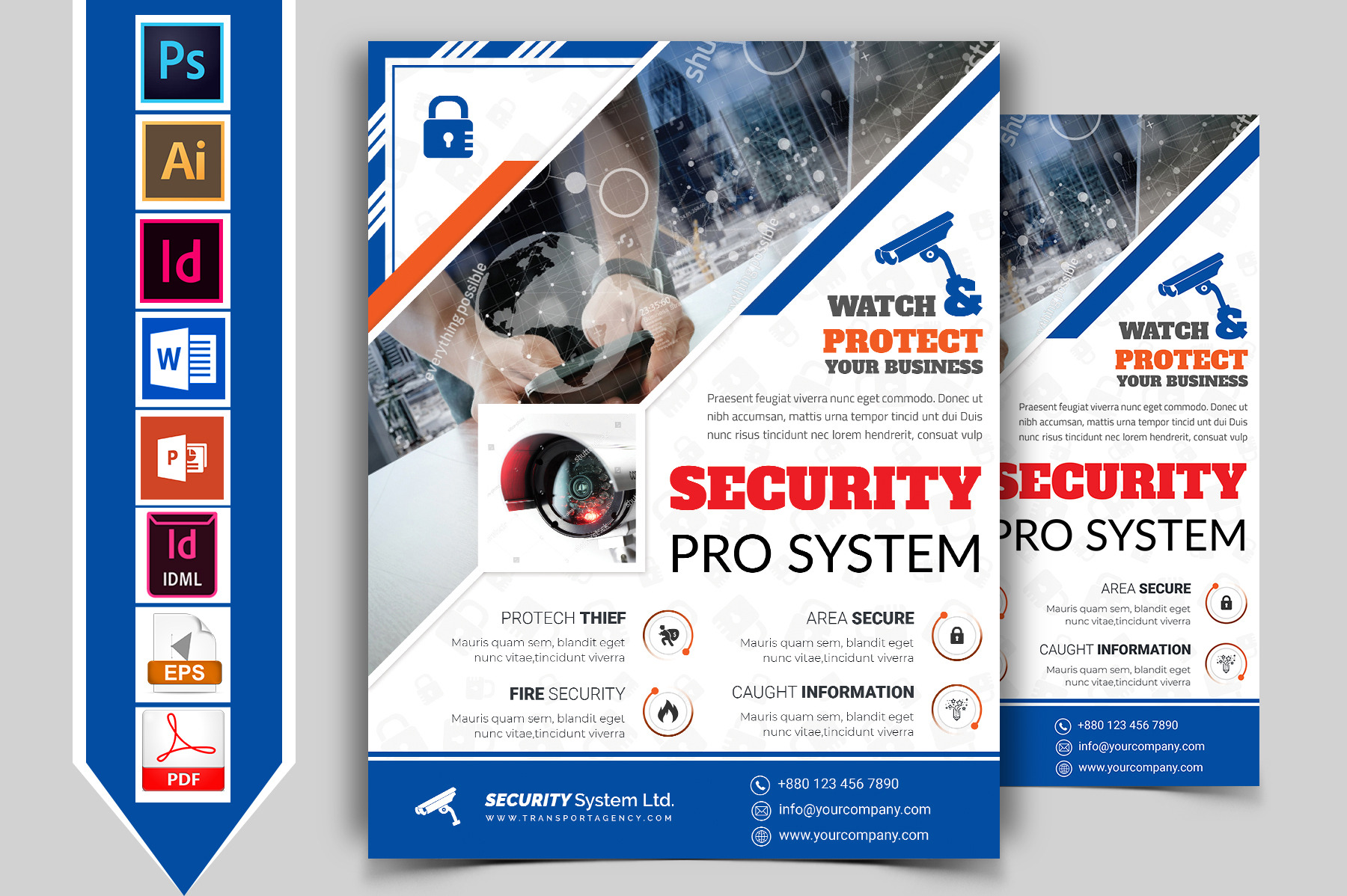 Security System Flyer Vol-01, a Flyer Template by Imagine Design Studio
