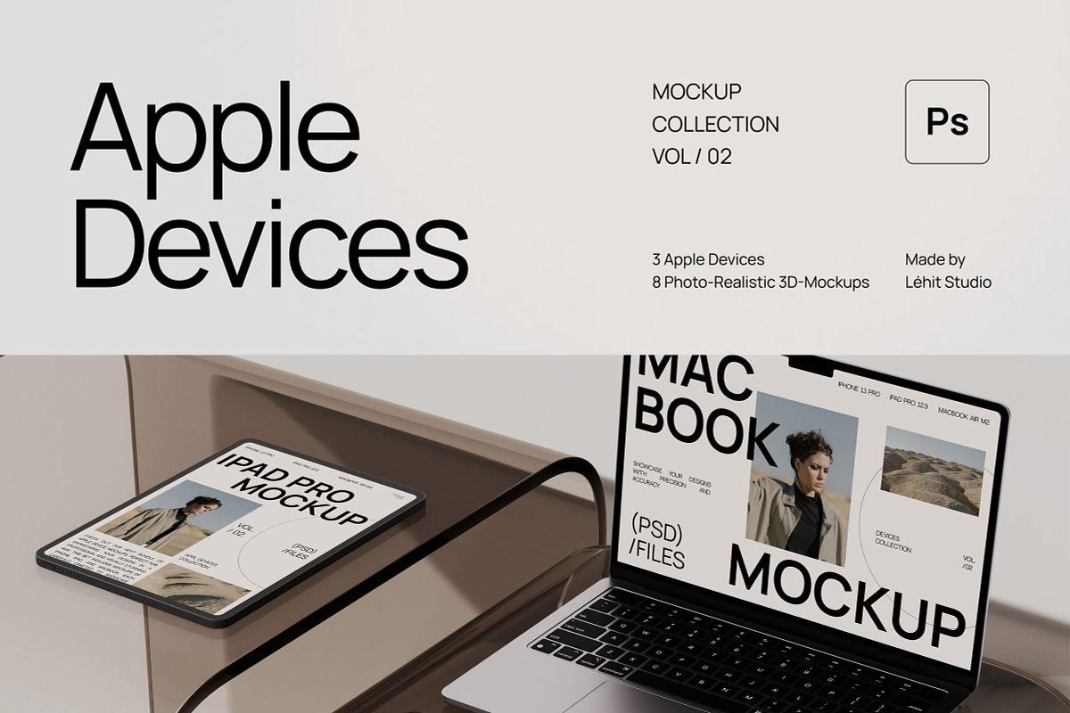 Apple Devices Mockups Vol / 02