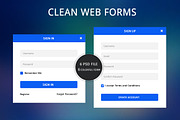 Clean Web Forms | Templates & Themes ~ Creative Market