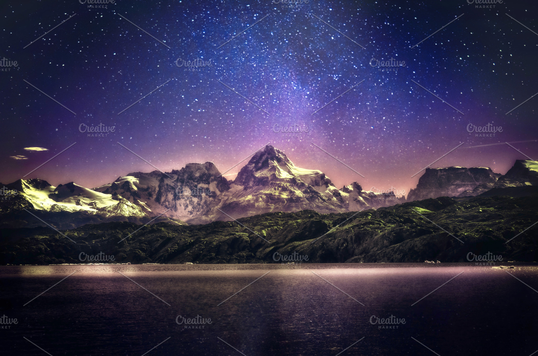 Night sky landscape with starry sky, a Nature Photo by Antrisolja ...