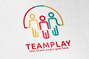 Team Play Logo, a Branding & Logo Template by WheelieMonkey