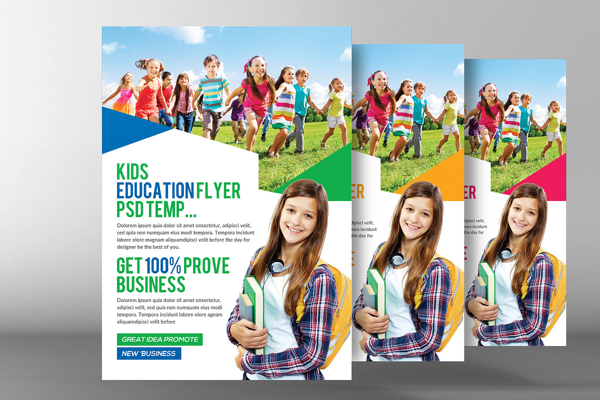 Education Foundation & School Flyer, a Flyer Template by graphicforest
