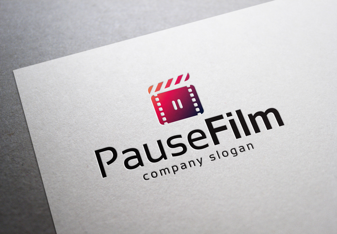 Pause Film Logo, a Branding & Logo Template by EmilGuseinov