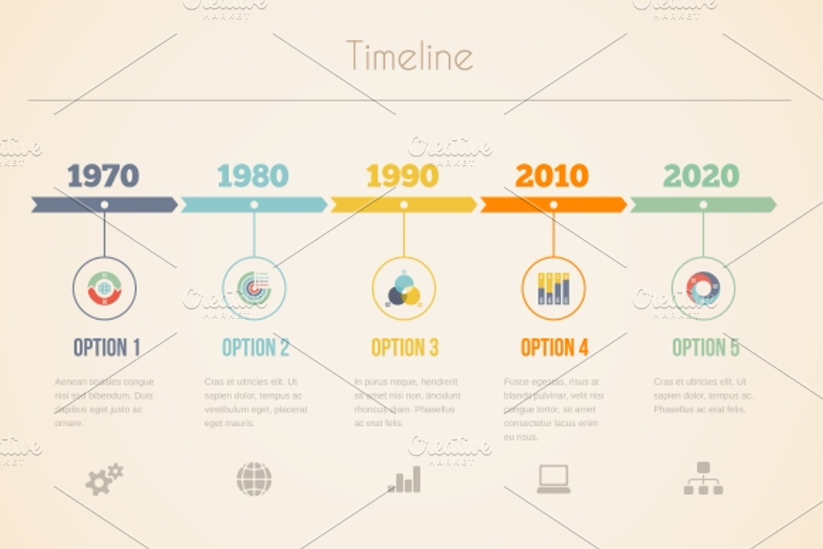 Visual date line, an Illustration by Microvector
