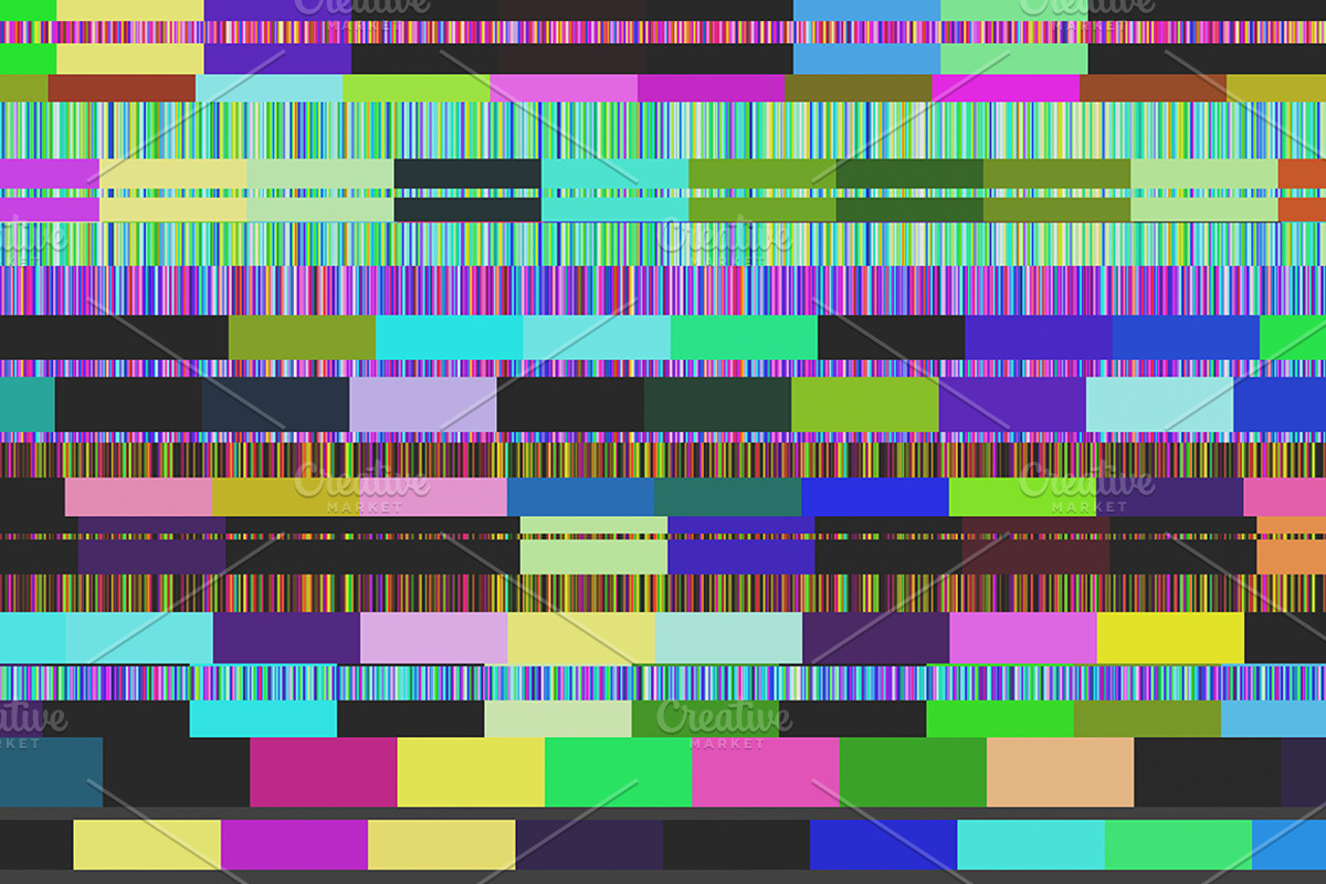 10 Seamless Error Glitch Backgrounds, a Texture Graphic by Textures ...