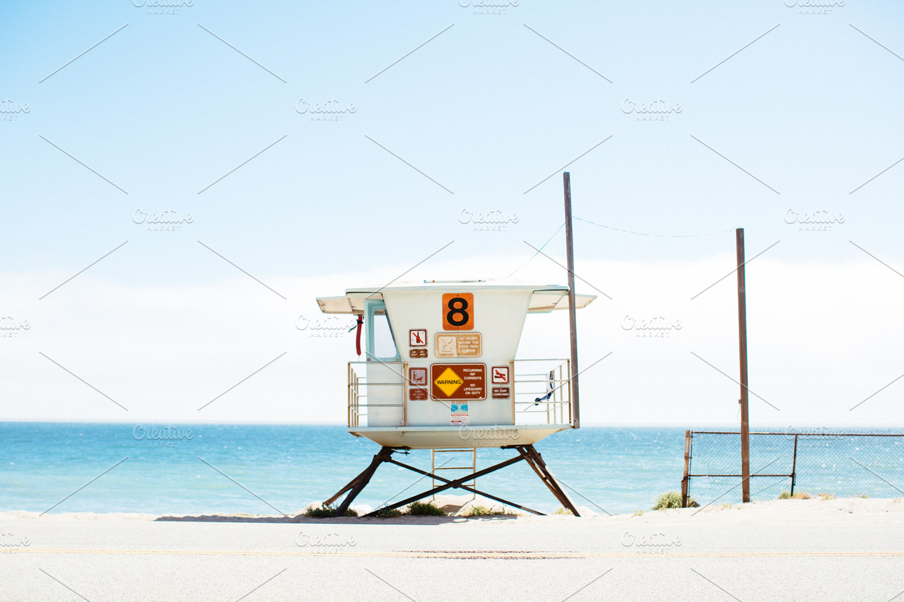 Lifeguard tower stock photo containing lifeguard and tower, an ...
