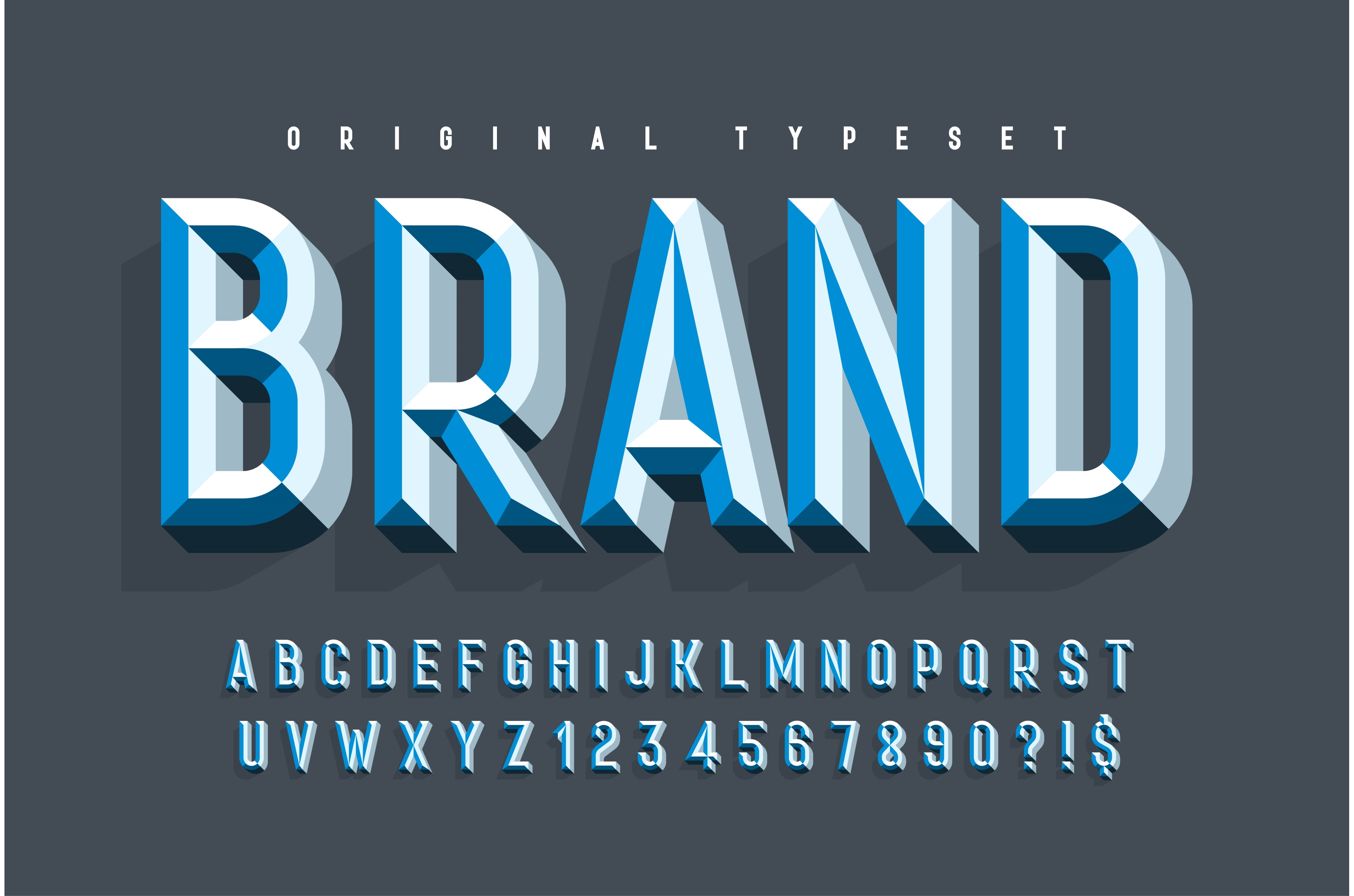 Chisel 3d letters design, colorful, an Illustration by Revelstockart ...