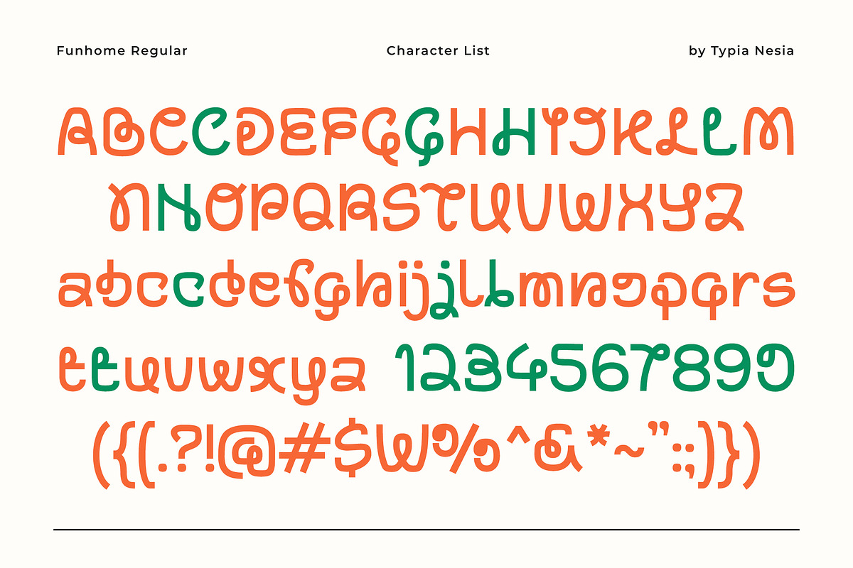 Funhome - Modern Loopy Logo Sans, a Sans Serif Font by Typia Nesia