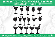 Cocktail Svg, Drink, Cocktails Svg, an Object Graphic by VectorWorlds