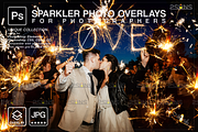 Sparkler overlay, photoshop overlay