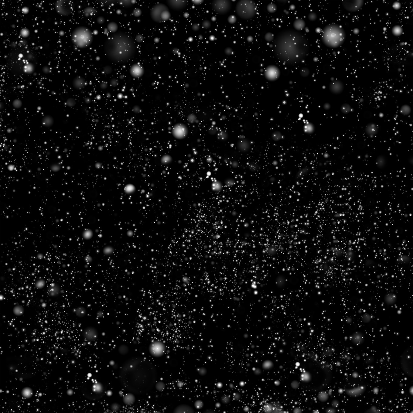 Black background with falling snow, an Abstract Photo by LiliGraphie