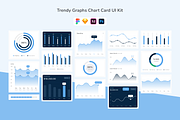 Trendy Graphs Chart Card UI Kit | UI Kits and Libraries ~ Creative Market