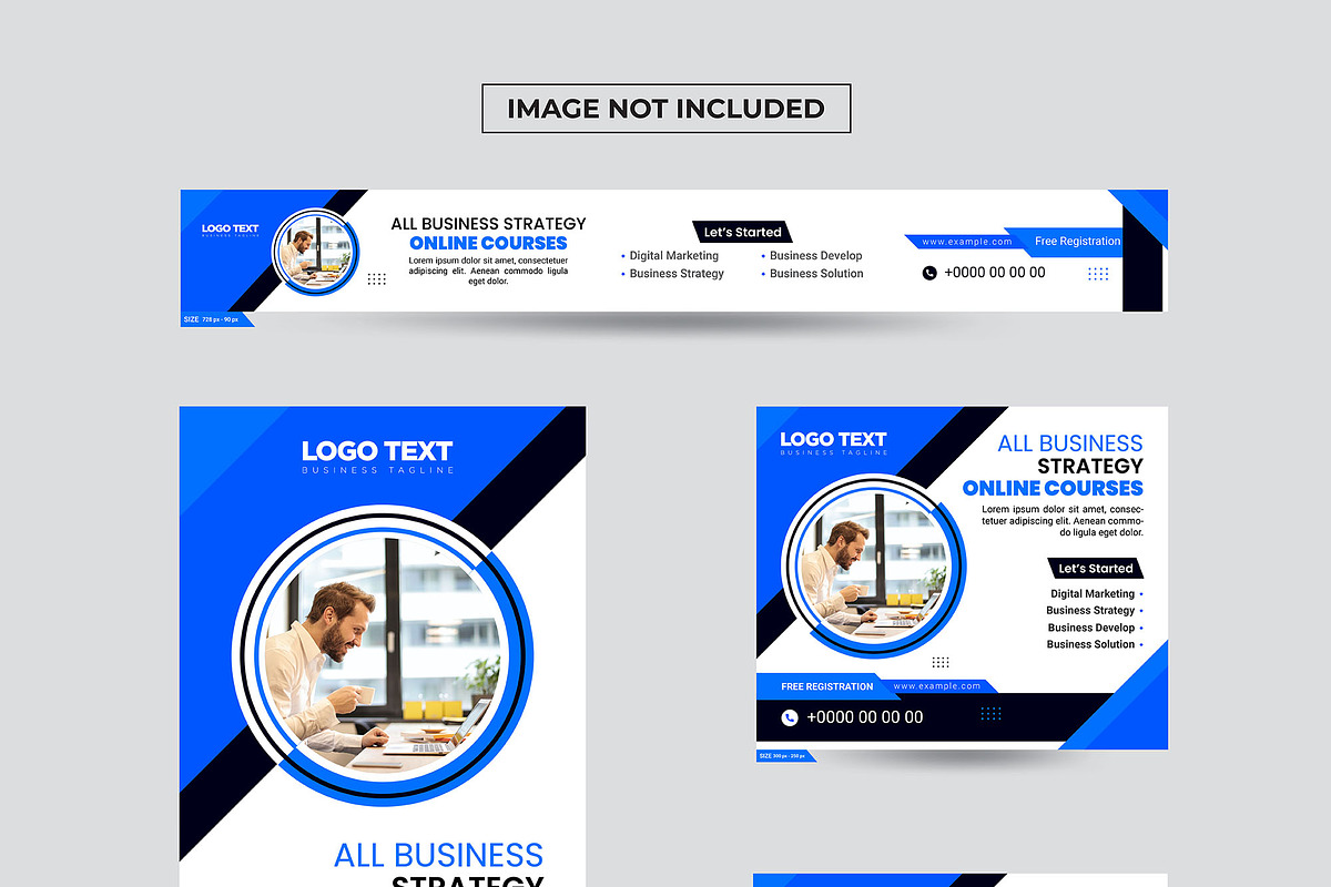 Online Business Courses Banner, a Social Media Template by MRI STUDIO ...