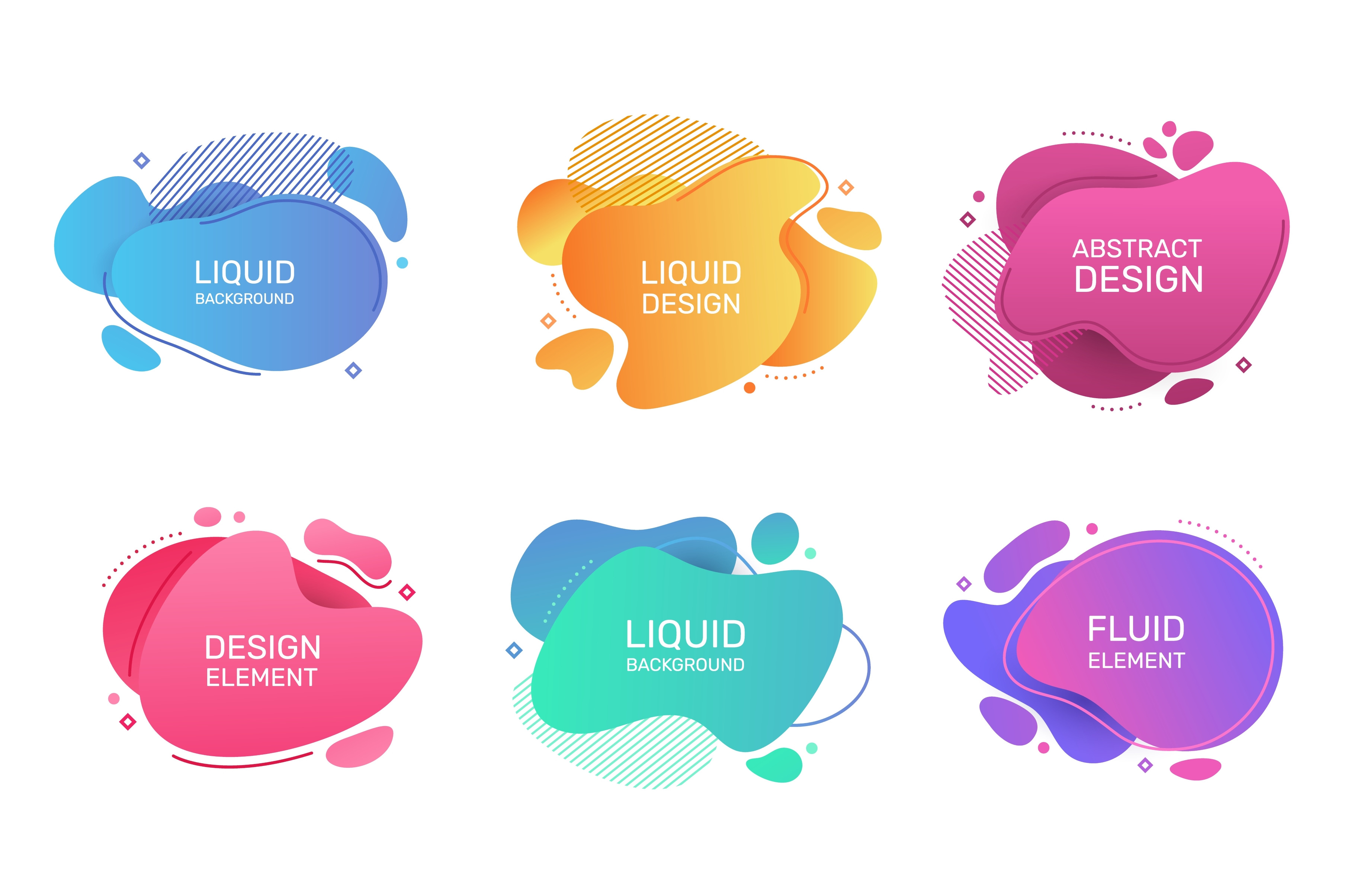 Abstract liquid shape, organic fluid, a Work Illustration by Frogella