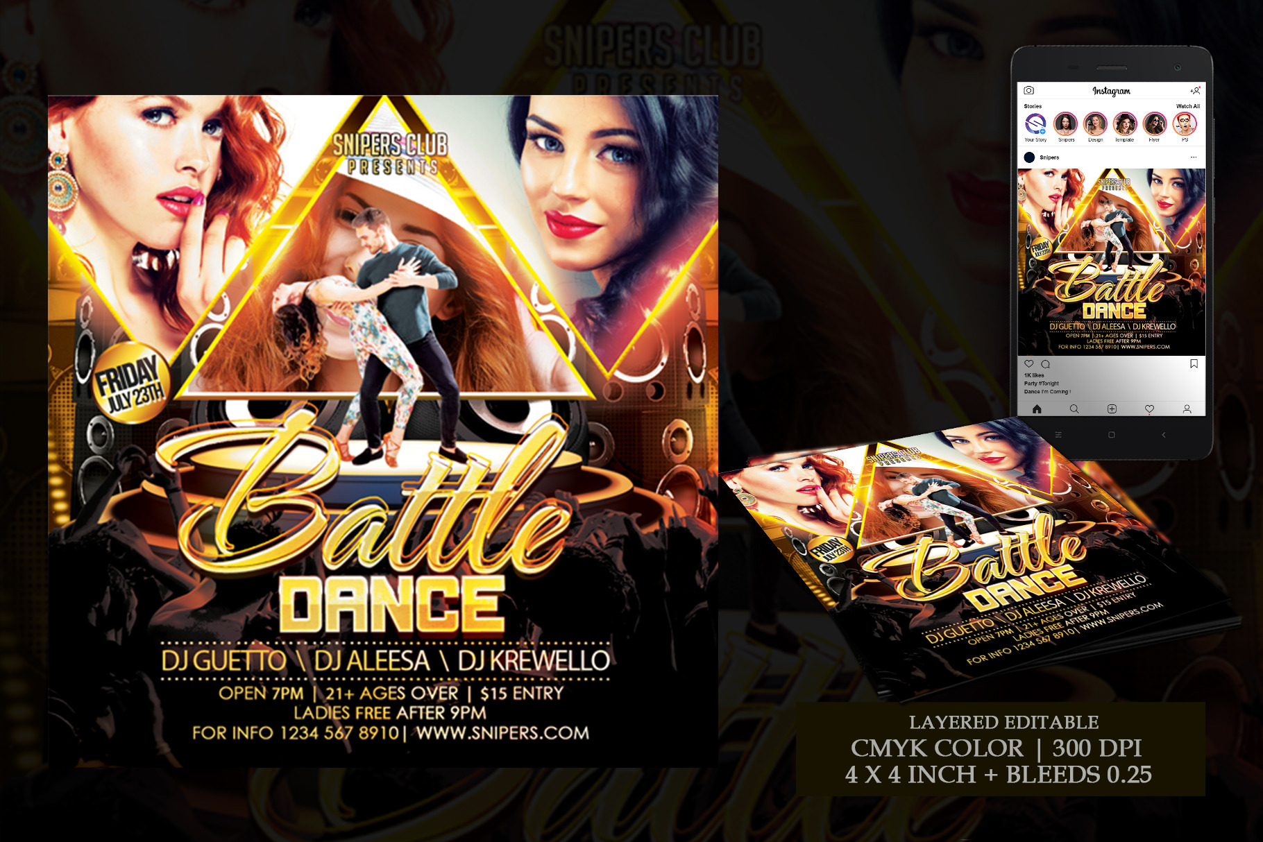 Battle Dance Flyer Template, a Flyer Template by DreamColor