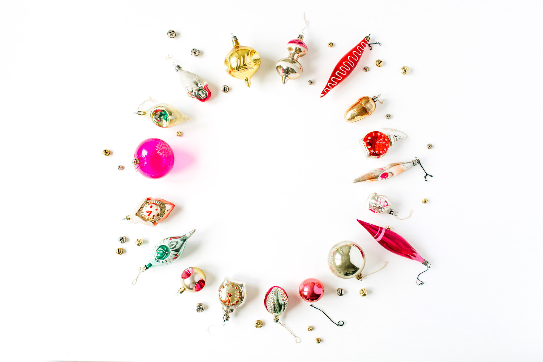 Frame of Christmas baubles, a Holiday Photo by Floral Deco | Creative ...