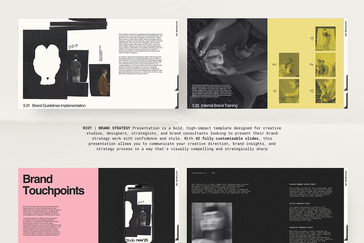 RIOT | BRAND STRATEGY, a Presentation Template by Simple có