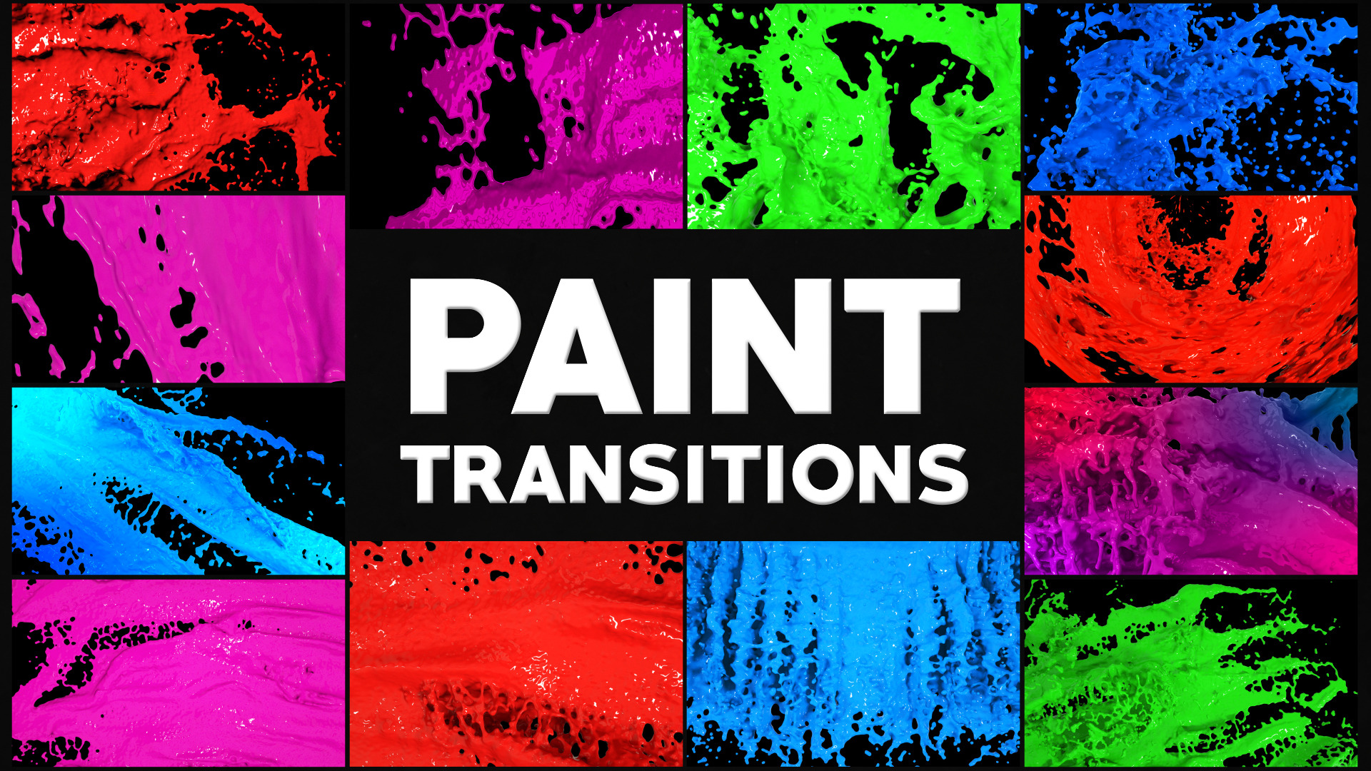 Paint Transitions | Motion Graphics, a Graphic by FlashFXbox
