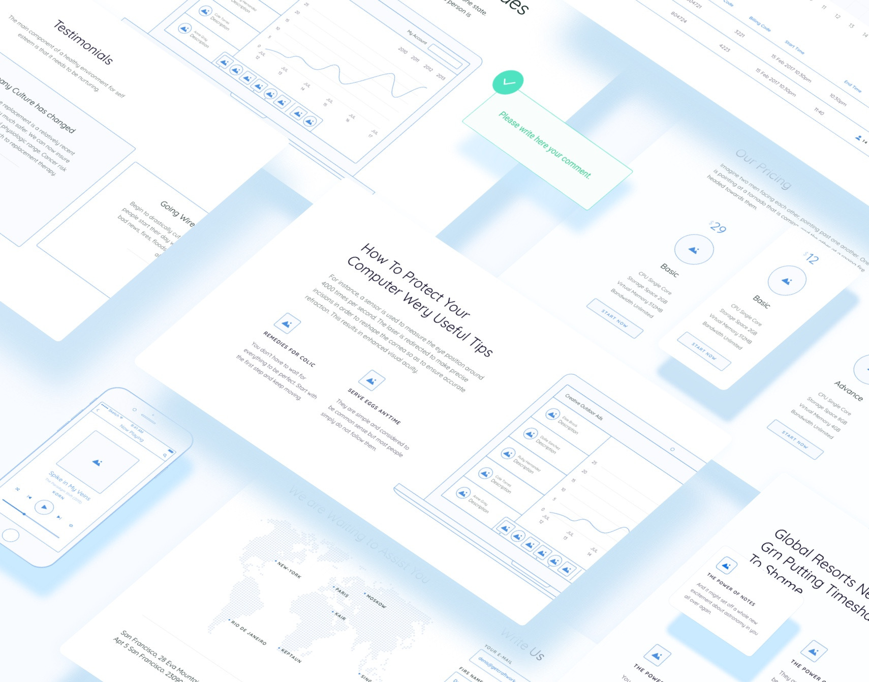 Method Wireframe Kit [200+ Blocks], a Wireframe Template by Craftwork