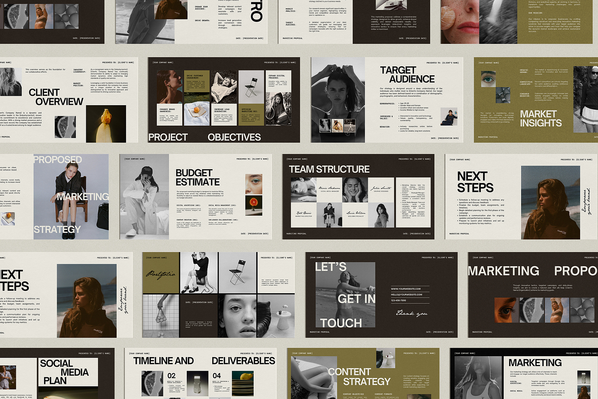 Marketing Proposal Canva Template | Amare Creative