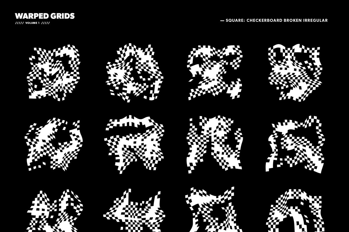 WARPED GRIDS vol.1 - Grid designs, an Object Graphic by RAWSTR