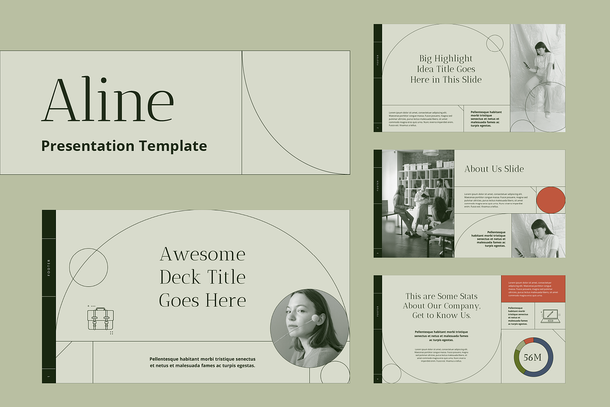 Aline PowerPoint Template, a Presentation Template by chio.design ...