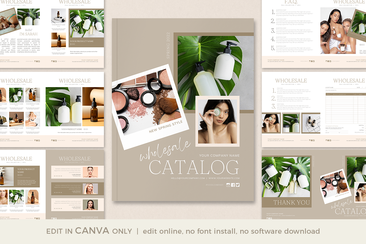 Wholesale Catalog Template CANVA, a Magazine Template by Digiluxe ...