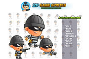 Robber 2D Game Sprites, an Illustration by DionArtworks | Creative Market