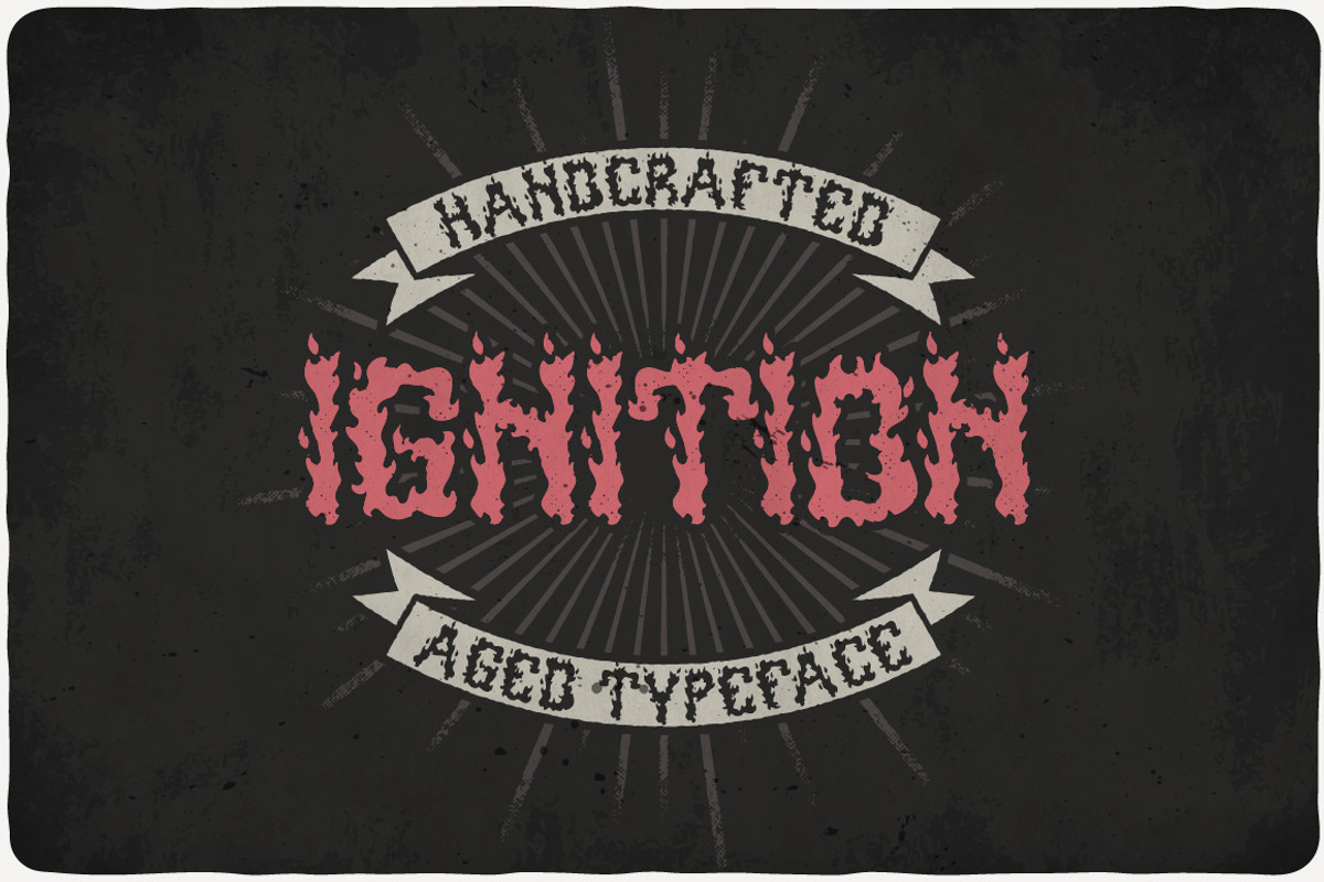 Ignition typeface, a Symbol Font by VozzyStock