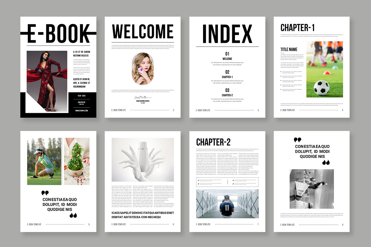 Modern E-book Design Template