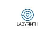 Round labyrinth logo design, a Branding & Logo Template by Logocreative