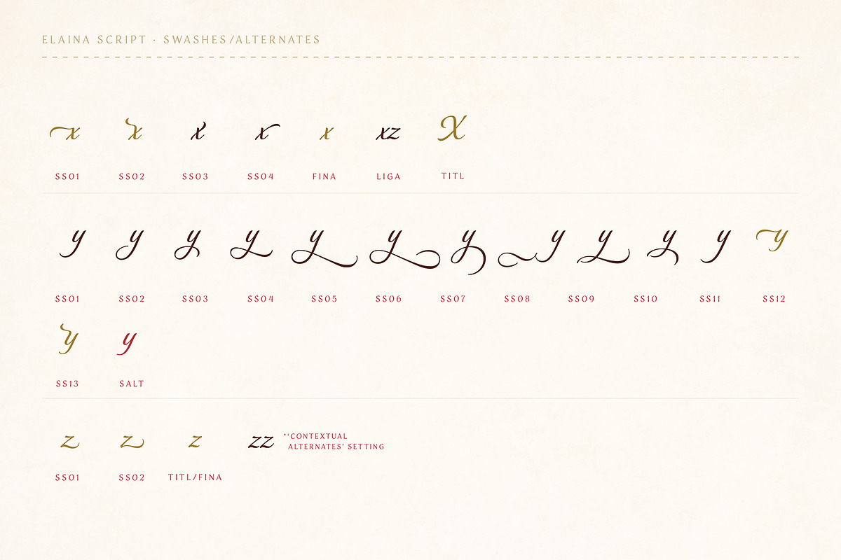 Elaina Script, a Script Font by Laura Worthington