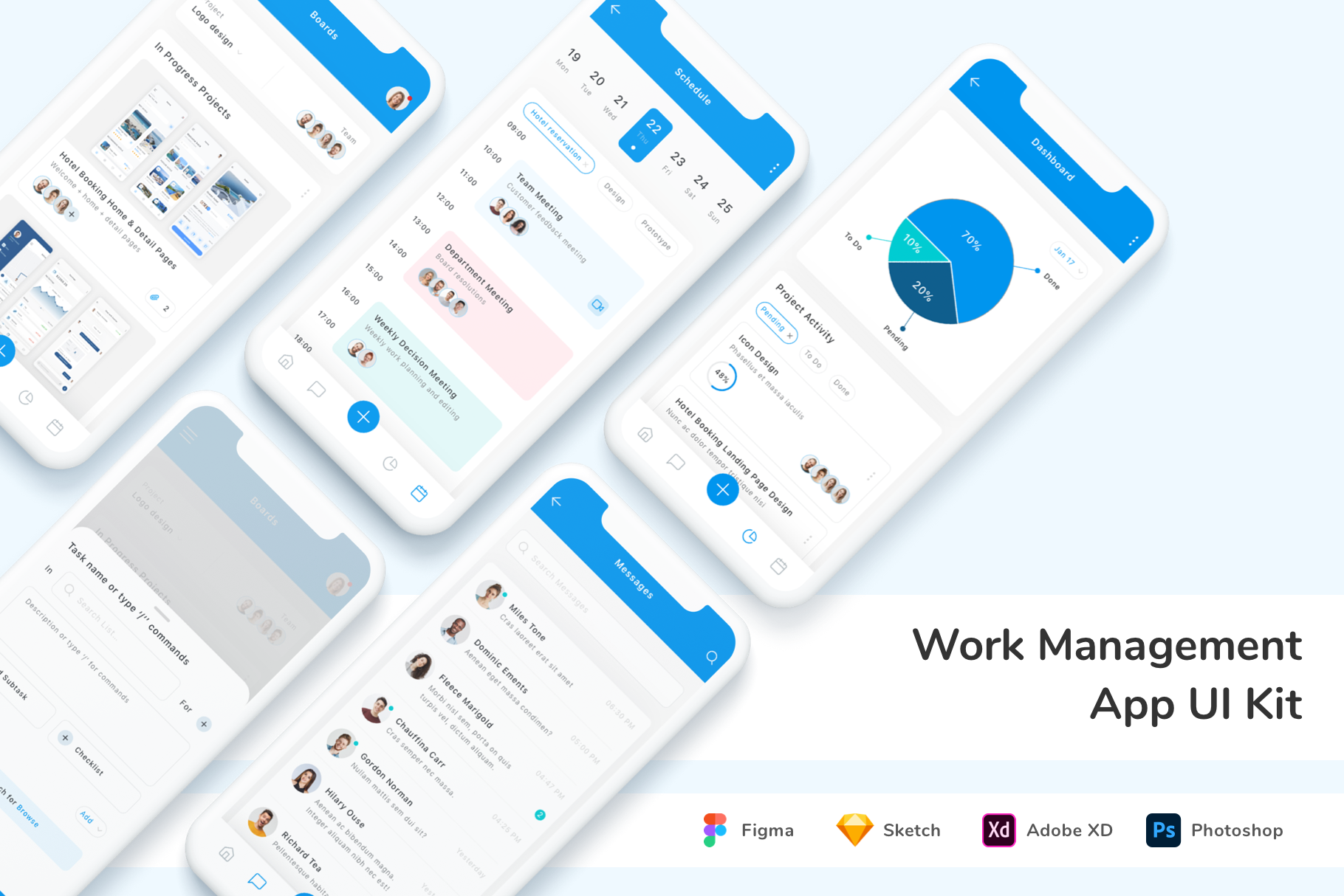 Work Management App UI Kit, an UI Kit Template by Betush