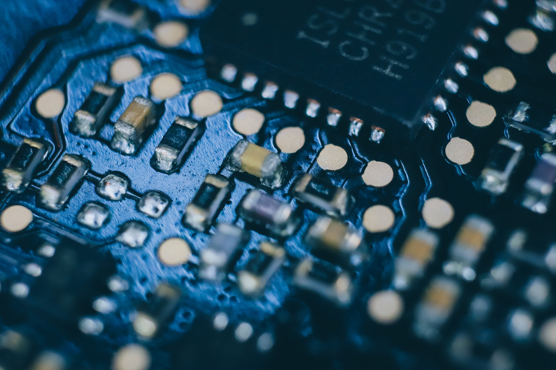 Microprocessor system background containing microchip, microchip ...