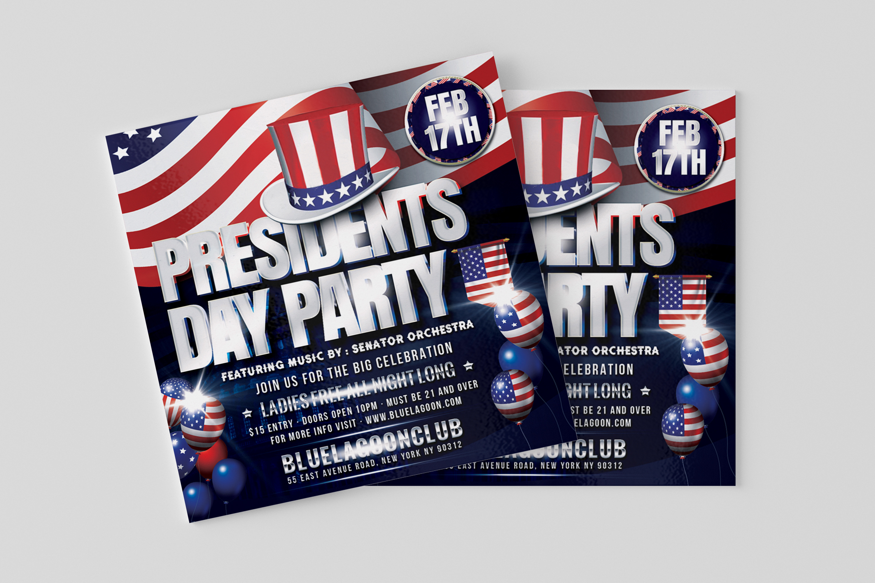 Presidents Day Flyer, a Flyer Template by Design Addict