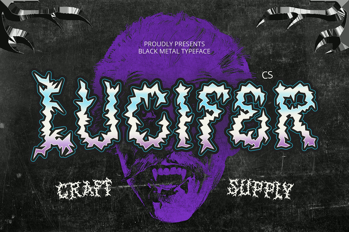 CS Lucifer – Black Metal Font, a Blackletter Font by Craft Supply Co ...