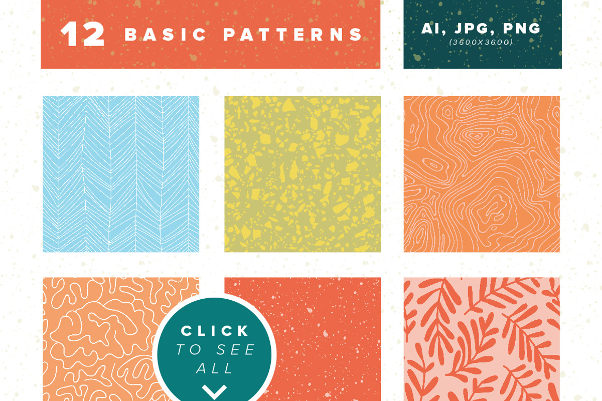 Collage Art Patterns, a Pattern Graphic by Anugraha Design