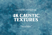12 Caustic seamless textures in 4K