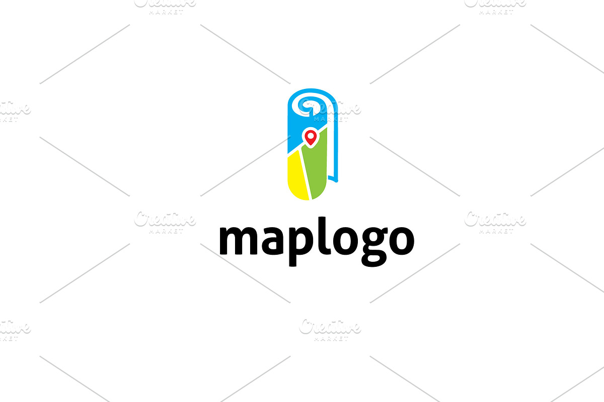 map logo, a Branding & Logo Template by Mariyana | Creative Market