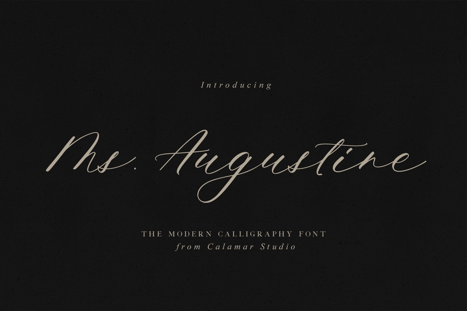 Ms. Augustine Calligraphy Font