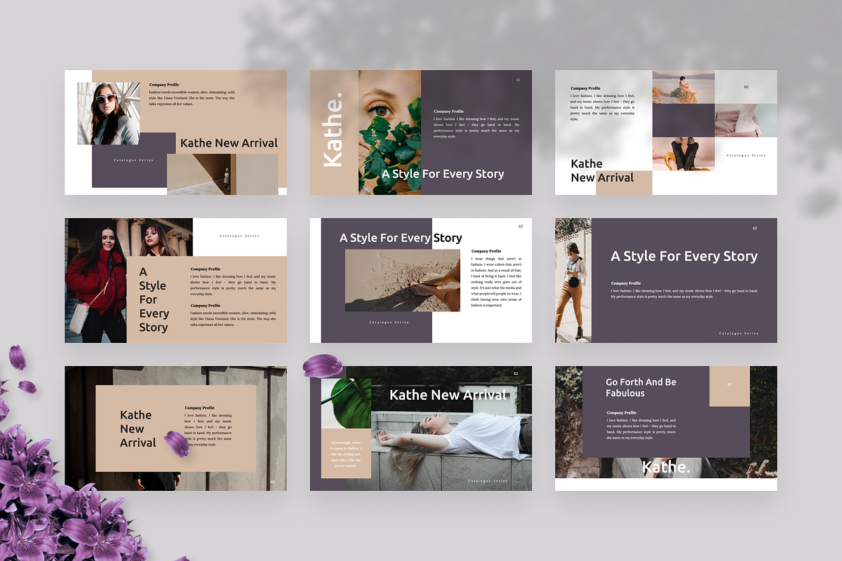 Kathe Creative PowerPoint Template, a Presentation Template by uiplus