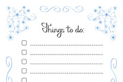 Hand writng Things to do list, a Stationery Template by iuliia_n