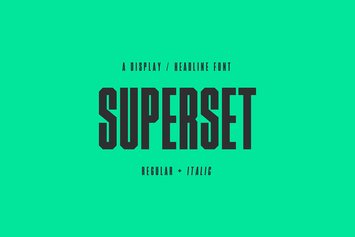 Superset font