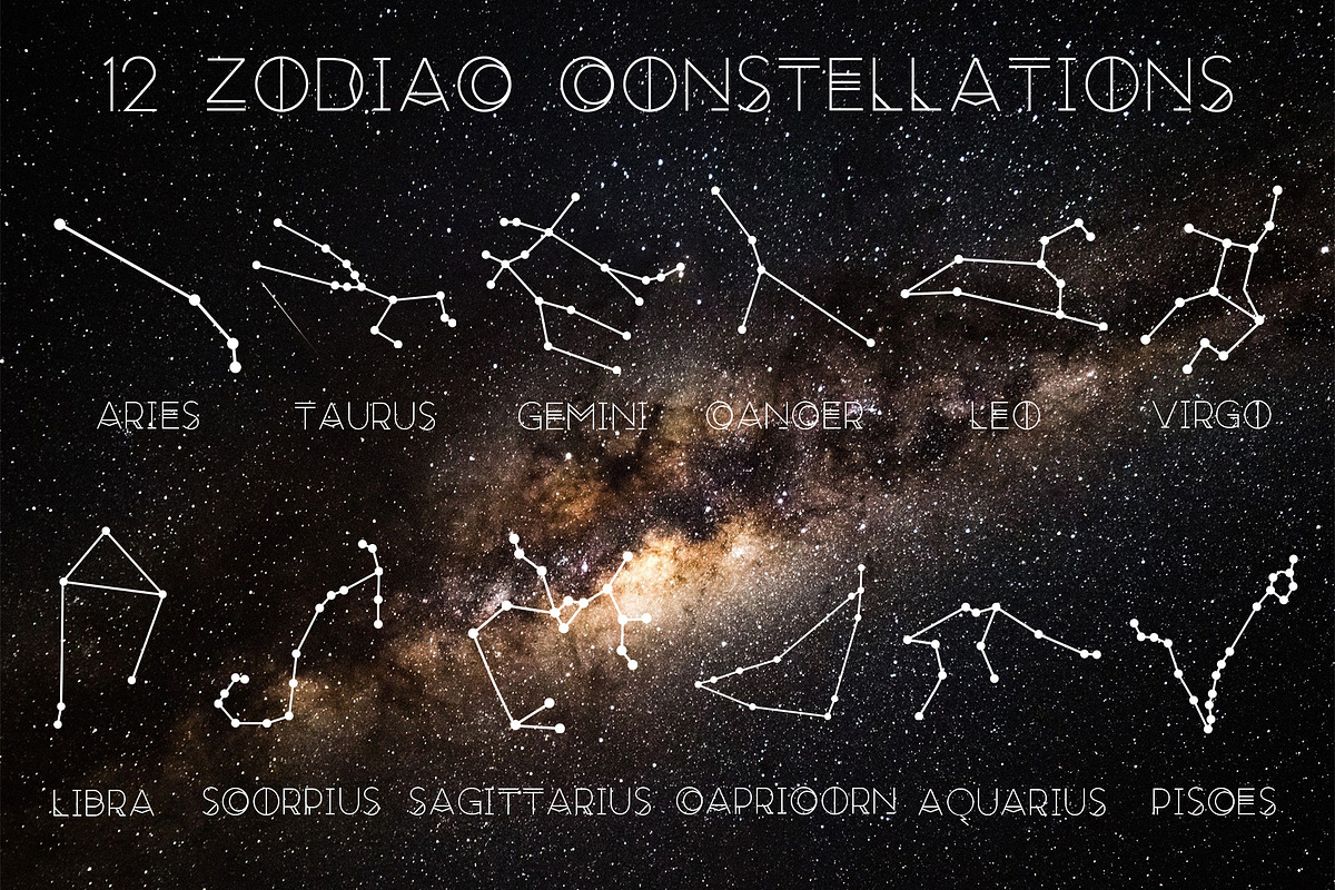 88 Astrology Constellations, an Object Illustration by TheSlavicRoots