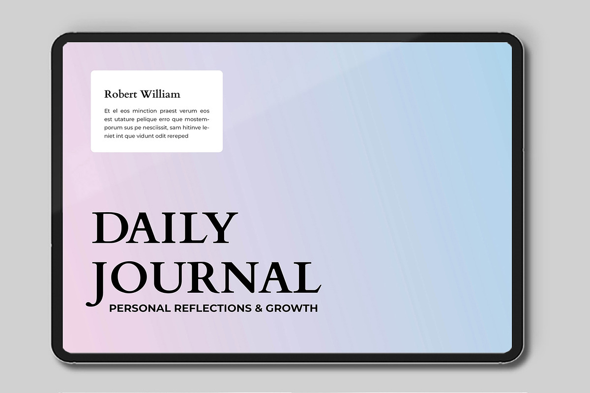 Daily Journal Template