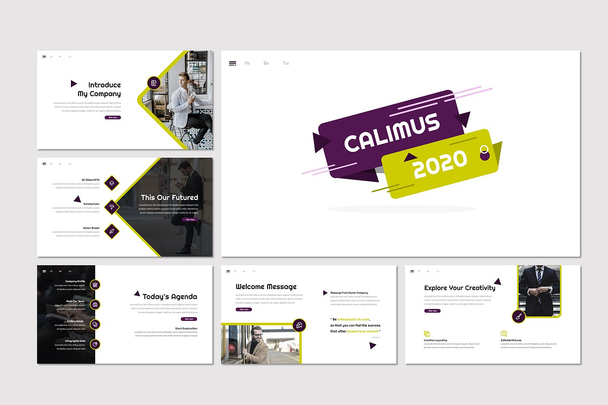 Calimus - Keynote Template, a Presentation Template by inspirasign
