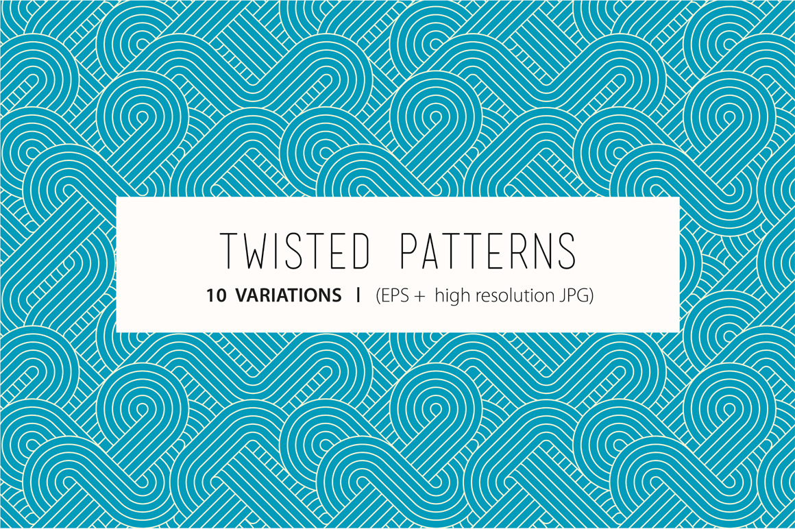 Seamless twisted patterns, a Pattern Graphic by Magnia | Creative Market